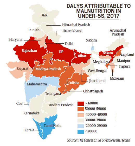 Telling Numbers: The burden of malnutrition in under-5 children, state ...