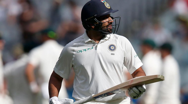 Rohit Sharma’s trial run as Test opener lasts 2 balls in warm-up match ...