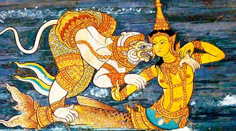 What happened when the dauntless Hanuman met the fish-tailed daughter ...