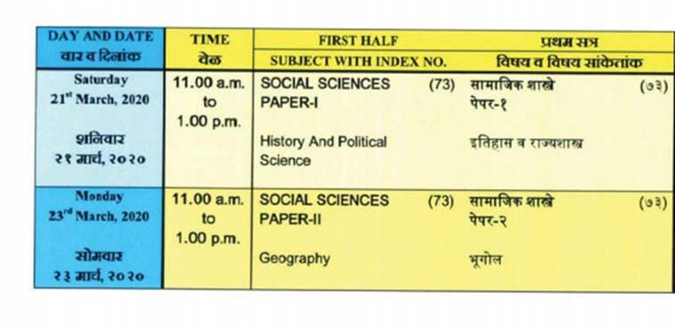 Maharashtra Board Hsc Ssc Time Table 2020 Released At Mahahsscboard