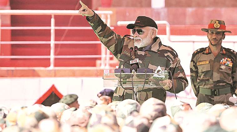 PM Modi celebrates Diwali with soldiers at Rajouri, Poonch | India News ...