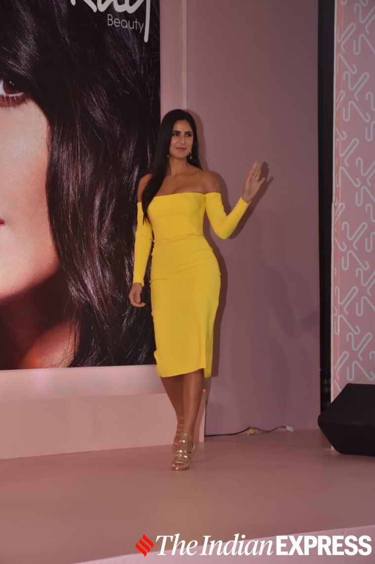 Katrina Kaif is a ray of sunshine in this yellow off-shoulder dress ...