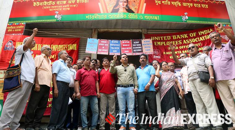 Bank services in Kolkata hit as unions protest against mergers | India ...