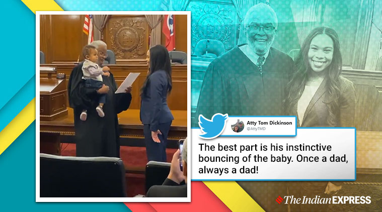 ‘Amazing’ judge holds lawyer’s baby while swearing her in as attorney ...