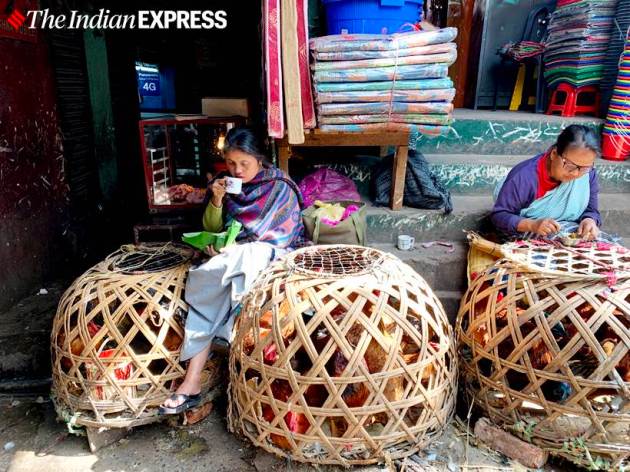In Lewduh, Shillong’s oldest market, it’s a constant trade with the ...
