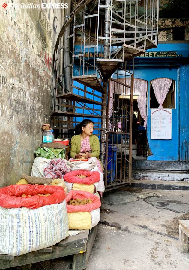 In Lewduh, Shillong’s oldest market, it’s a constant trade with the ...