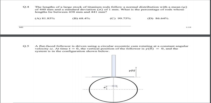 GATE 2020 Mechanical Engineering sample paper | Education Gallery News ...