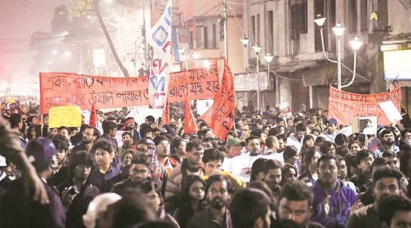 CAA protests: Students march towards Kolkata BJP office | Kolkata News ...