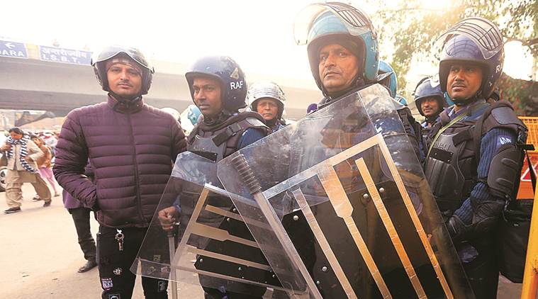 Delhi: Shield that emits shock new part of force’s anti-riot gear ...
