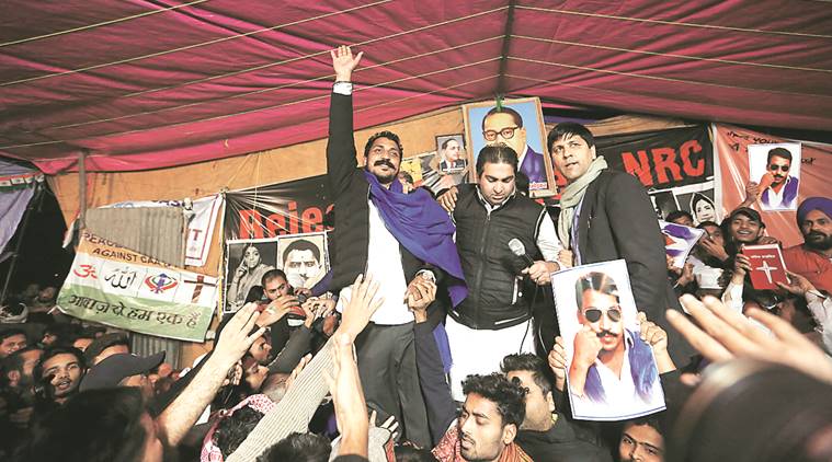 Rickety stage, faulty mic but Chandrashekhar Azad’s loud and clear at ...