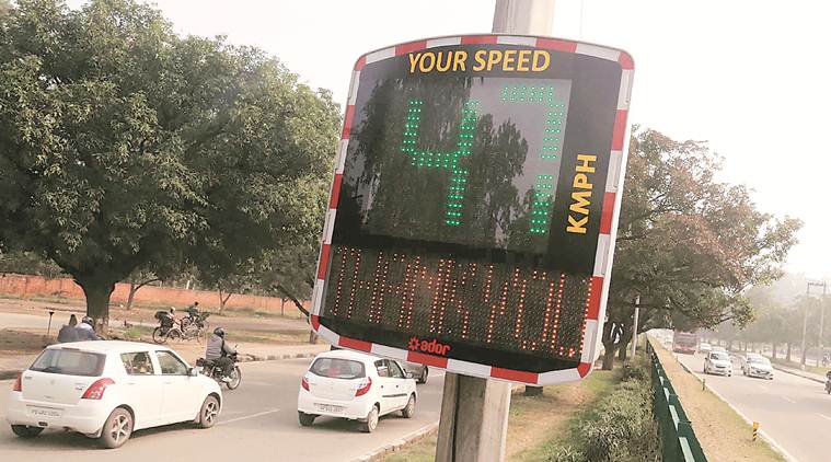 Six speed display boards installed on Chandigarh roads confuse drivers ...