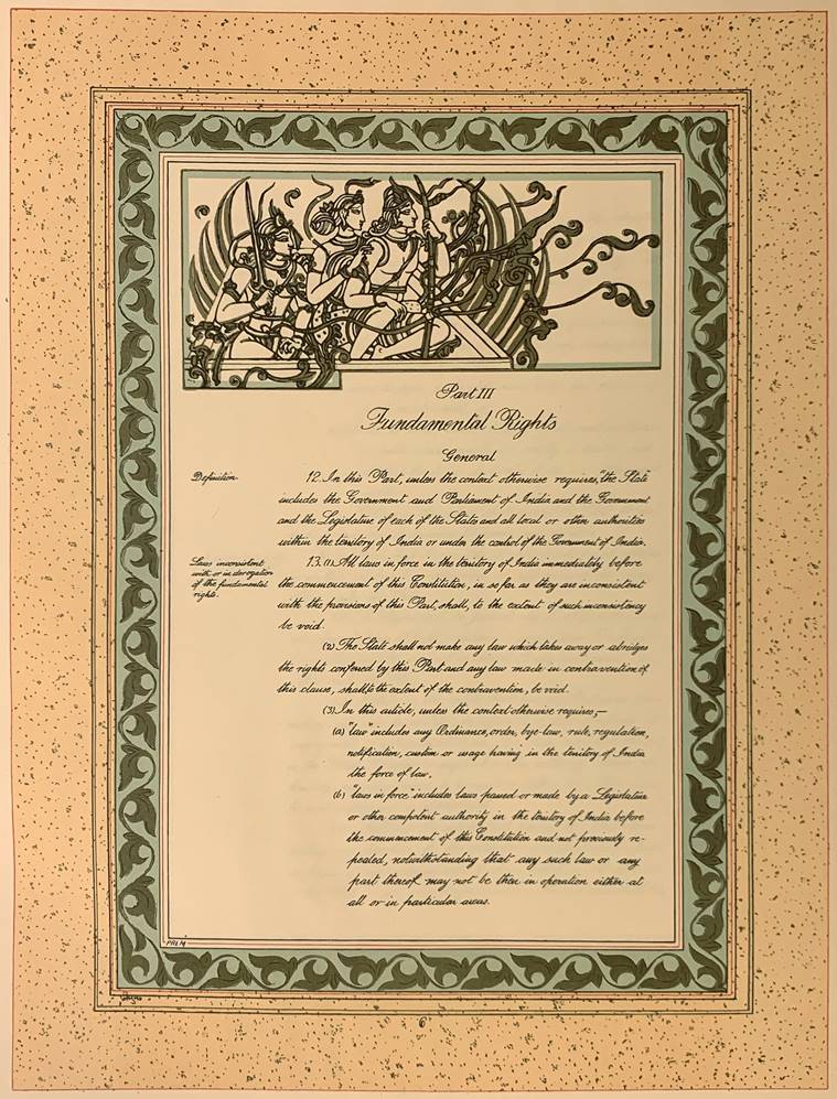 The handcrafted Constitution is a work of art | Eye News - The Indian ...