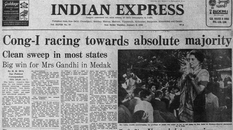 January 8, 1980, Forty Years Ago: An Indira Victory | The Indian Express