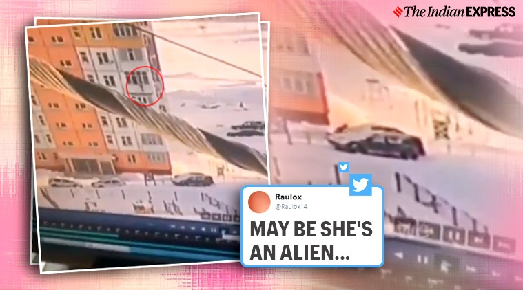 Viral Video: Moments after falling from 9th floor, woman in Russia gets ...