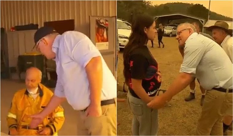 Firefighter, bushfire victim refuse to shake Australia PM’s hand ...