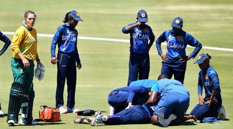 World T20: Sri Lanka’s Achini Kulasuriya survives serious injury scare ...