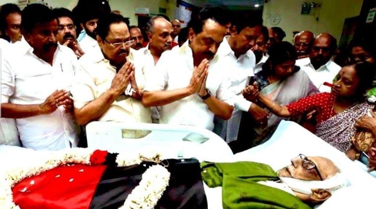 DMK general secretary Anbazhagan dies at 97, Stalin says fall of ...