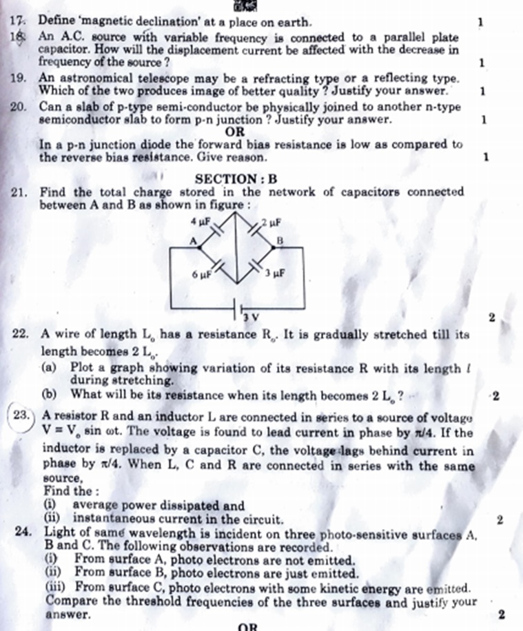 CBSE Class 12 Physics: Tricky MCQs, students ‘demotivated’ amid ...