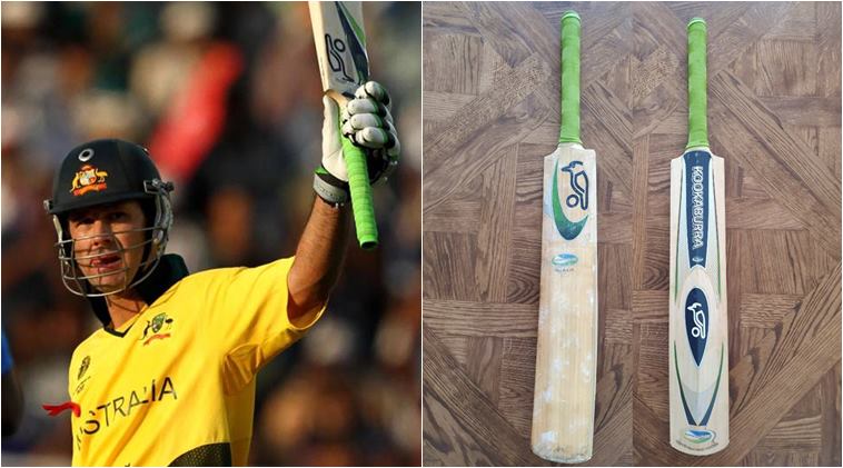Ricky Ponting shares photo of World Cup 2003 final bat, gets one query ...
