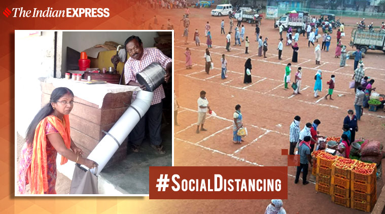 Numbered circles to PVC pipes: How Indians are maintaining social ...