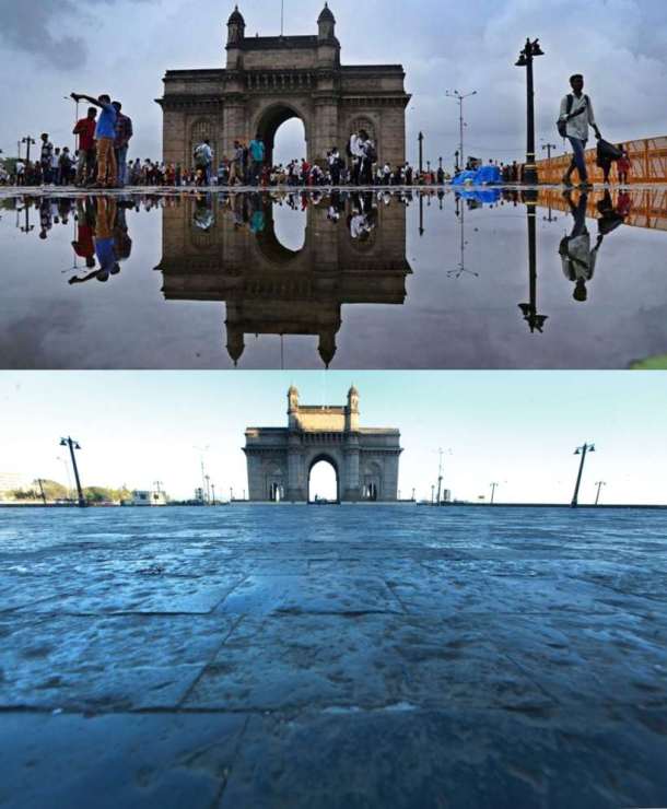 India under lockdown: Before and after photos of tourist spots | India ...