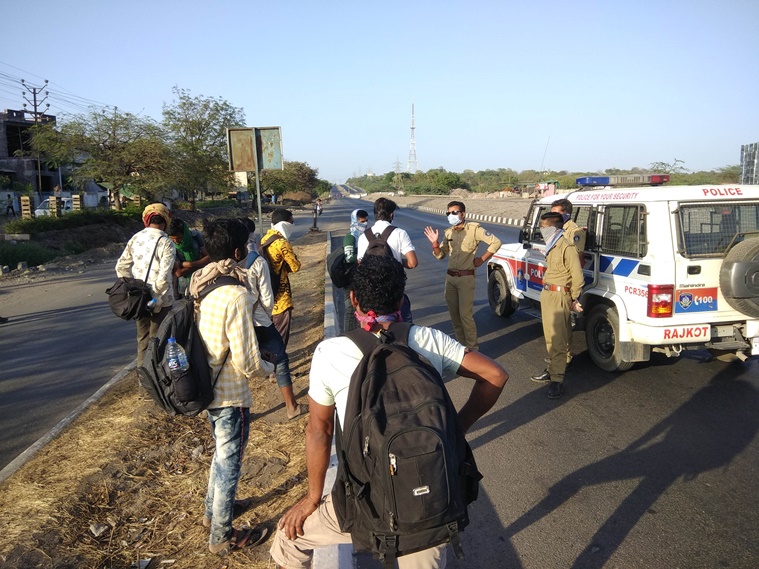 At Gujarat-MP border: ‘We know coronavirus spreading, but will starve ...