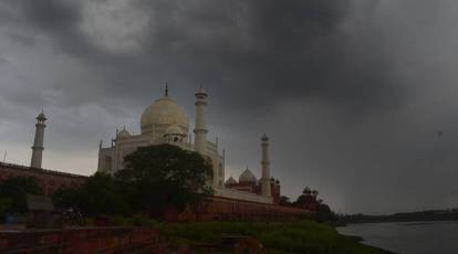 Taj Mahal In Rain