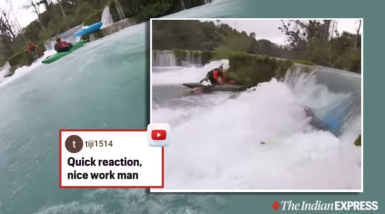 Watch: Man’s swift reaction saves kayaker stranded underneath Mexico ...