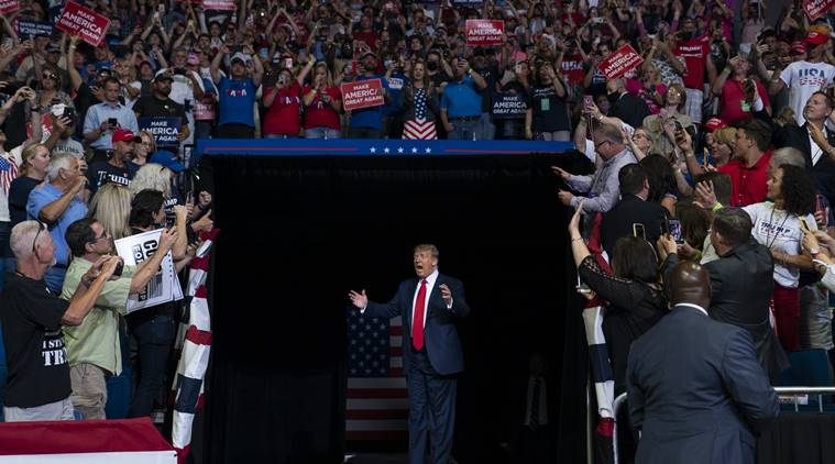 Trump comeback rally features empty seats, staff infections | World ...