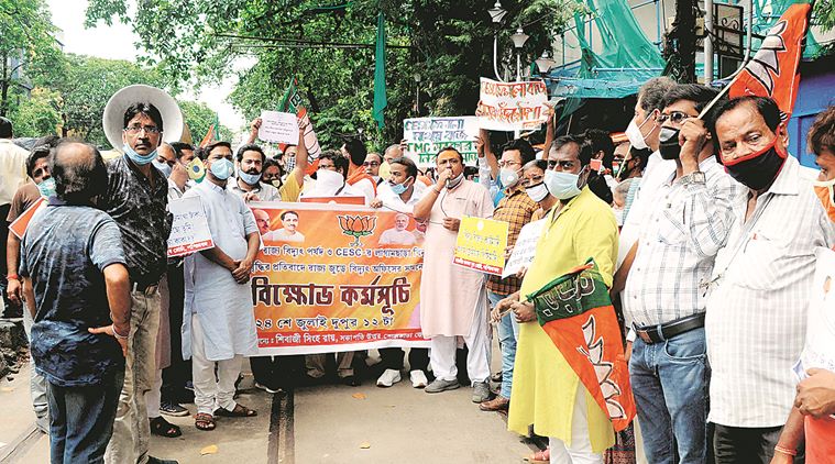 BJP calls for rollback of ‘inflated’ power bills, protests outside ...