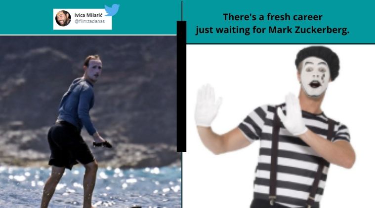 Mark Zuckerberg surfing with too much sunscreen prompts memes and jokes ...