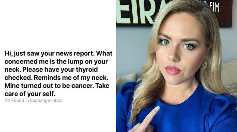 TV reporter learns she has cancer after viewer spots lump on neck ...