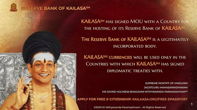 What is Reserve Bank of Kailasa and Kailashian Dollars?