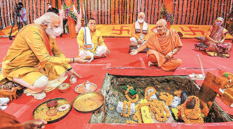 Modi marks the Mandir | India News - The Indian Express
