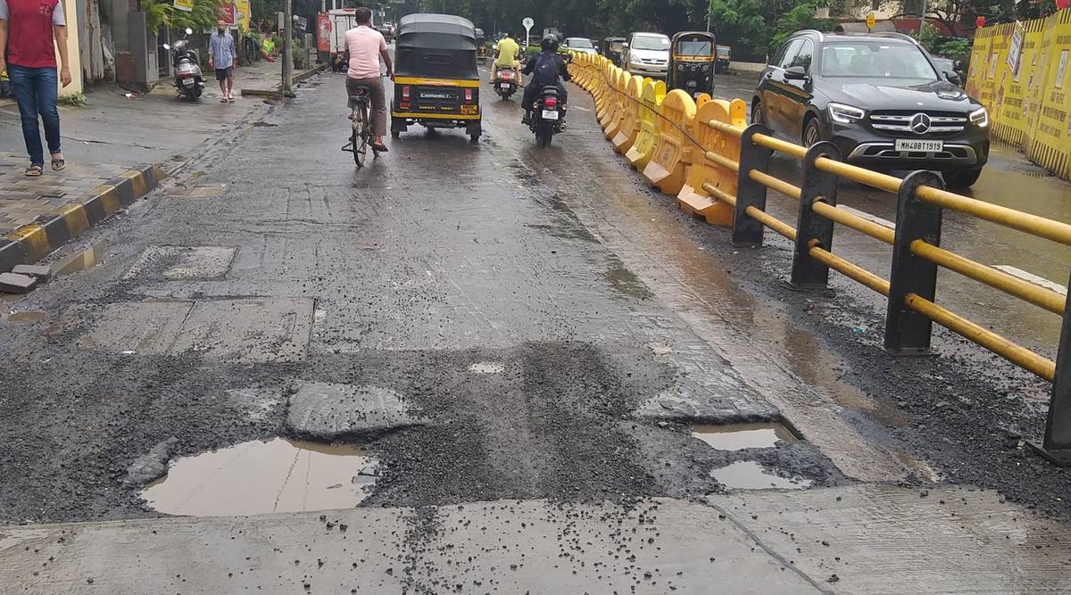 Mumbai: Fortnight after it was opened, bridge develops potholes ...