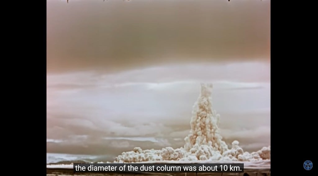 Russia releases declassified video of largest-ever hydrogen bomb blast ...