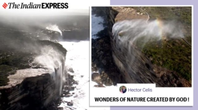 Watch: Waterfalls appear to flow backwards near Sydney | Trending News ...