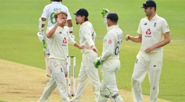 Pakistan struggle against England seamers on rain-hit Day 1 | Cricket ...