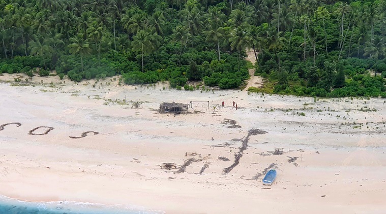 3 men stranded on uninhabited Pacific island rescued after writing SOS ...