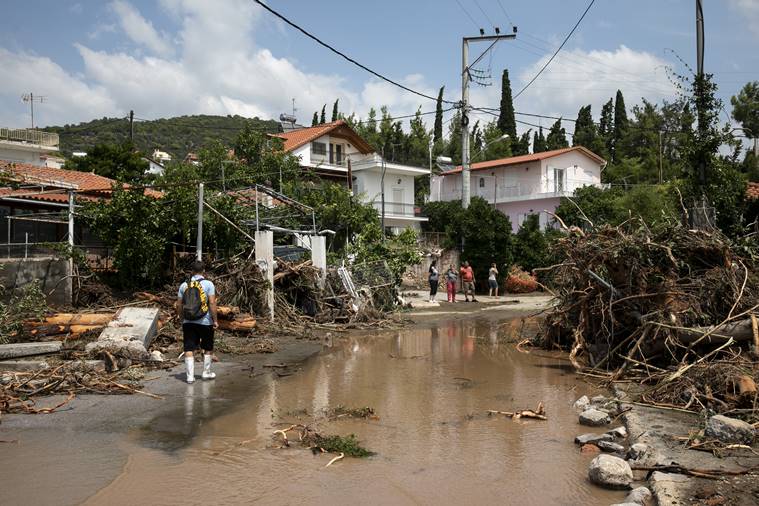 Storm floods Greek island, leaves 7 dead, including a baby | World News ... Storm floods Greek island, leaves 7 dead, including a baby | World News ...