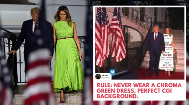 Melania Trump’s limegreen dress at RNC 2020 triggers meme-fest online ...