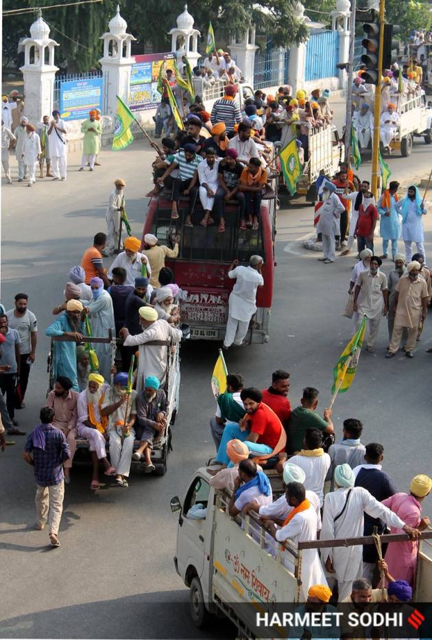 In Punjab: How farmers protested against the new agriculture Bills ...