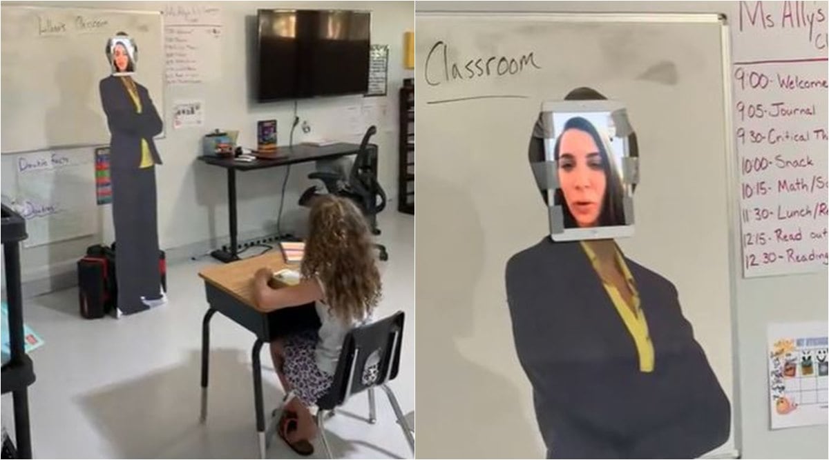Man turns garage into classroom for daughter’s remote schooling ...
