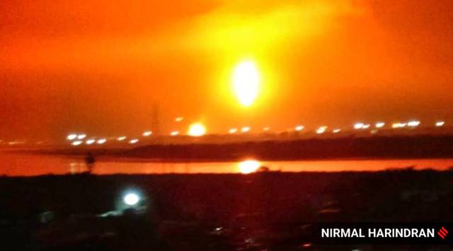 Surat: Multiple explosions result in massive fire at ONGC plant | India ...