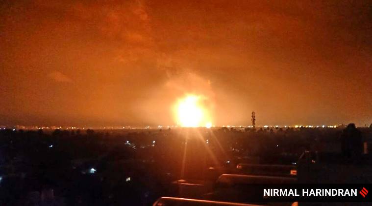 Surat: Multiple explosions result in massive fire at ONGC plant | India ...