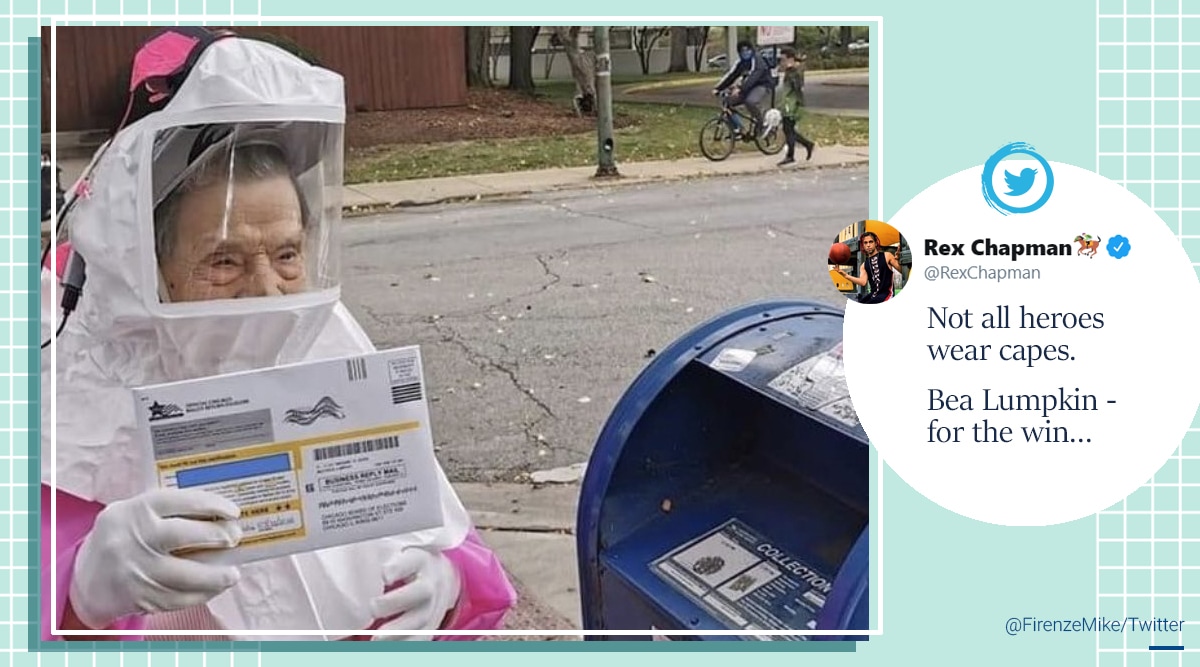 ‘what A Legend Photo Of 102 Year Old Casting Her Mail In Vote For Us