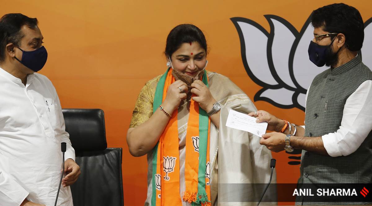 Khushbu joins BJP, says ‘pushed, suppressed’ in Congress | India News ...