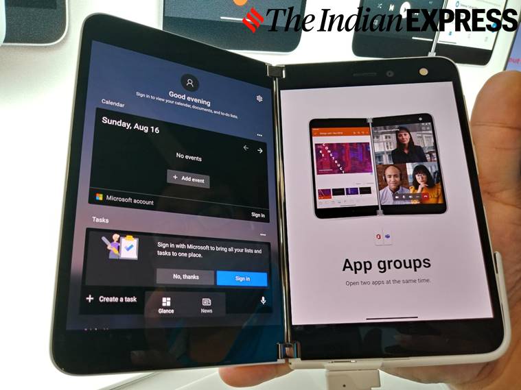 Here’s our first look at Surface Duo, Microsoft’s $1400 dual-screen ...