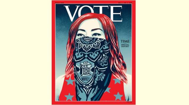 TIME magazine replaces logo with ‘VOTE’ for the first time in its 100 ...
