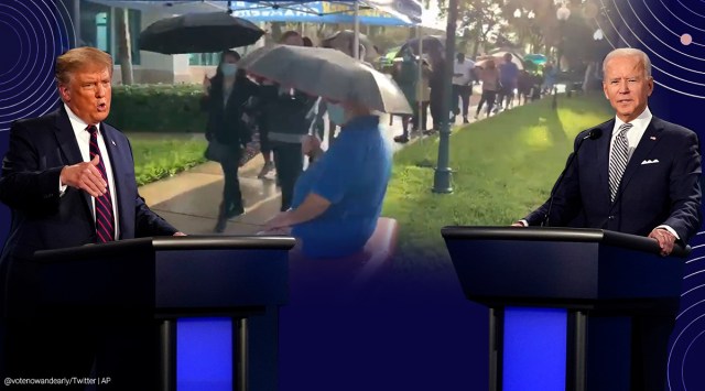 Photos and videos document long queues at polling booths for US ...